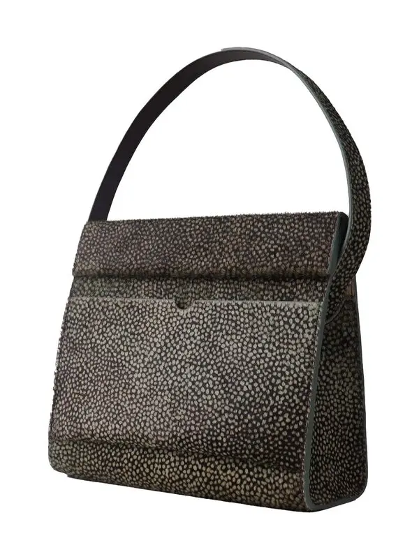 GODI. The Christy Mini Shoulder Bag - Brown/green
