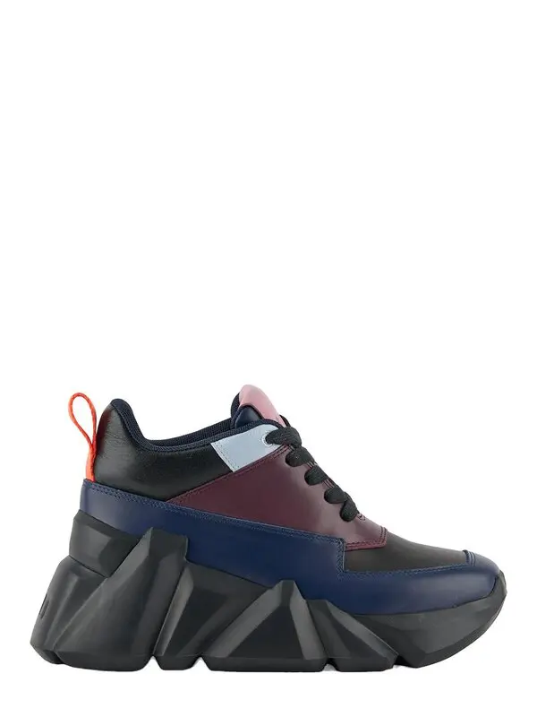 United Nude Space Kick Max Floral Mix Sneakers - Black/purple