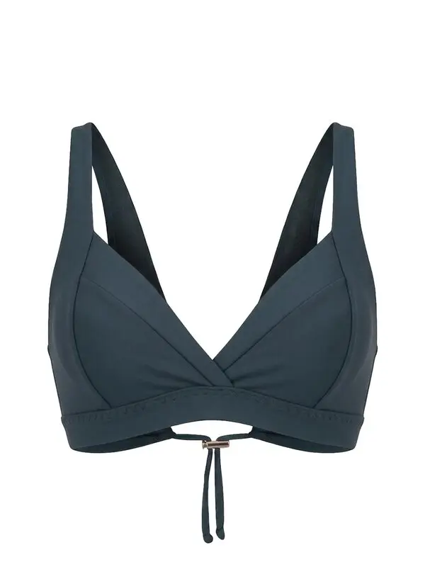 SEROTONE SWIM Plunge Swim Bra - Blue