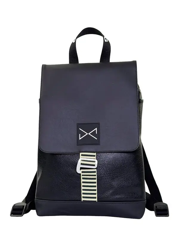 DANIEL CHONG Waterproof Hook Backpack With Double Zipper - Black