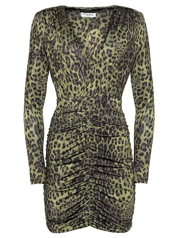 FOREVER YOUNG THE LABEL Layla Mini Dress - Green