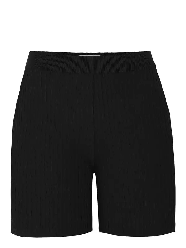 SALANIDA Terra Ribbed Shorts - Black
