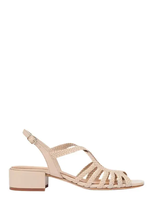 NAGUISA Raco Square Low Sandals - Beige