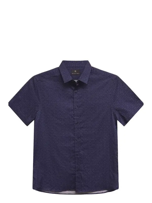 VUSTRA Blue / Black Nightfall Button-down Shirt - Blue/black