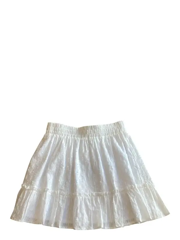 LULA-RU Ida Cotton Skirt - White