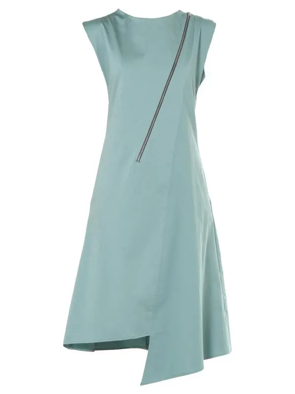 METAMORPHOZA Midi Asymmetrical Dress - Green