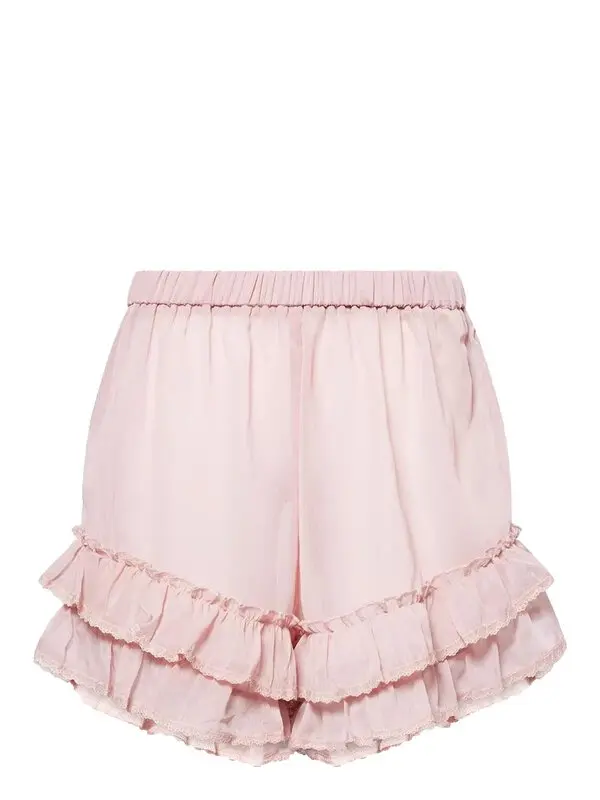 AMY LYNN Paola Ruffle Frill Shorts - Pink