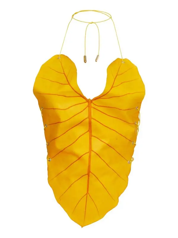 SARAH REGENSBURGER Leaf Top - Yellow