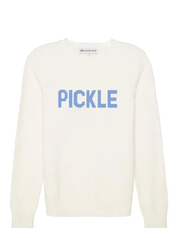 ELLSWORTH + IVEY Classic Pickleball Crewneck - White