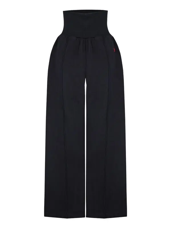 PCFG Folded Waistband Relaxed Fit Sweatpants - Black
