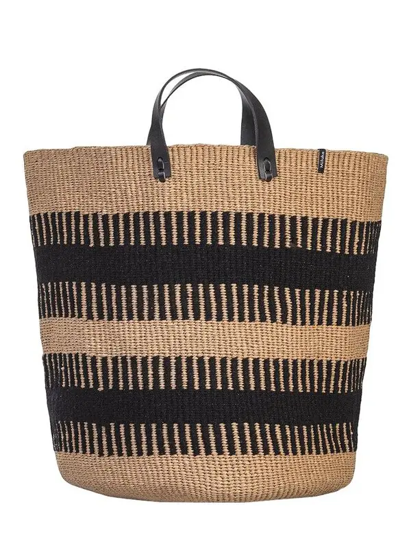 MIFUKO Pamba Large Market Basket - Black/brown