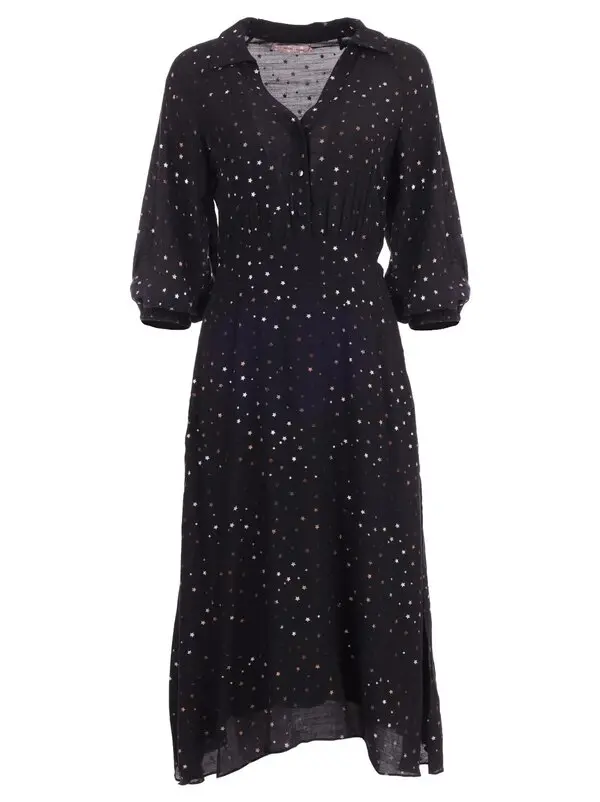 TRAFFIC PEOPLE Written In The Stars Fusion Midi Dress - Black