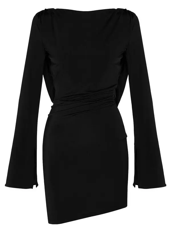 KHELA THE LABEL Open-back Mini Dress - Black
