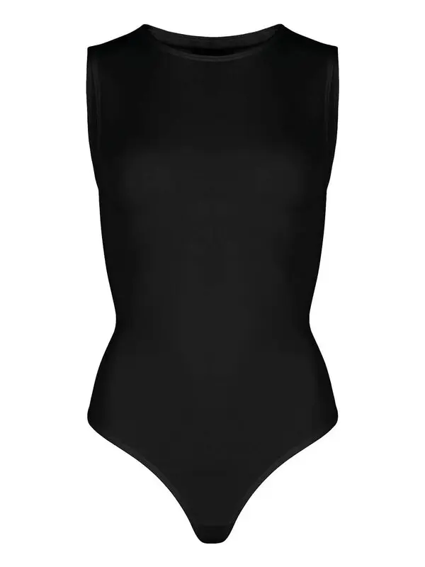 OW Tanktop Sleeveless Bodysuit - Black