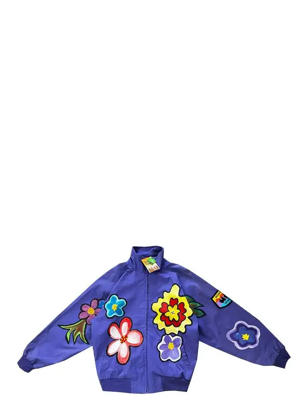 QUILLATTIRE Floral Vintage Jacket - Purple