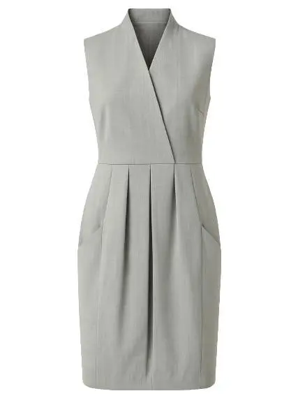 CONQUISTA Woven Sleeveless Dress - Grey
