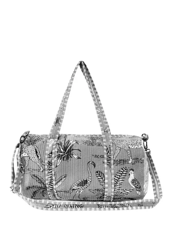 CYC Jungle Velvet Weekender Bag - Grey