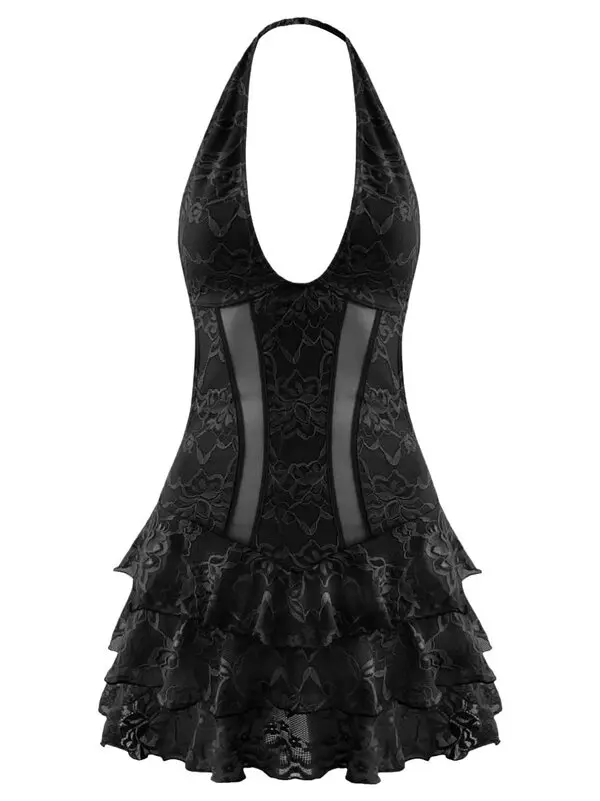 OW Eleanor Mini Dress - Black
