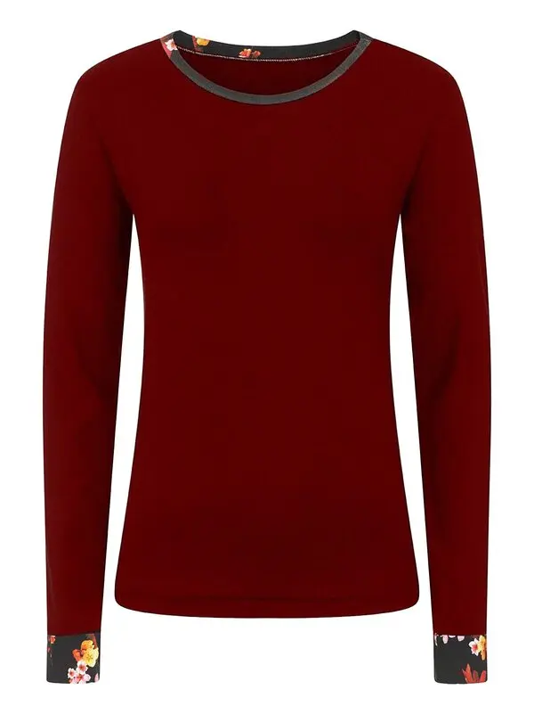 SOPHIE CAMERON DAVIES Cotton Long Sleeve Top - Red