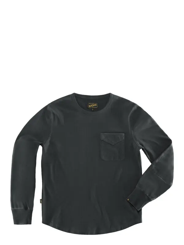 &SONS TRADING CO Switchman Long Sleeve Top Fade - Black