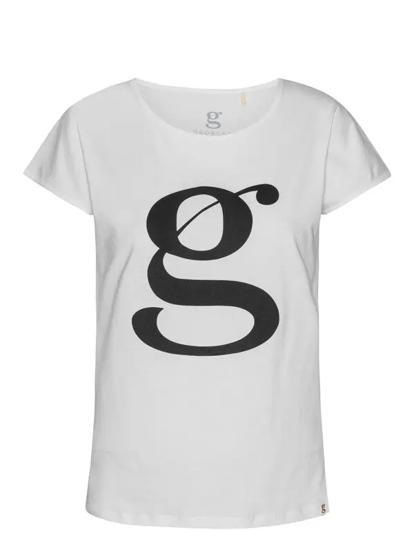 GROBUND Anna Logo T-shirt - White