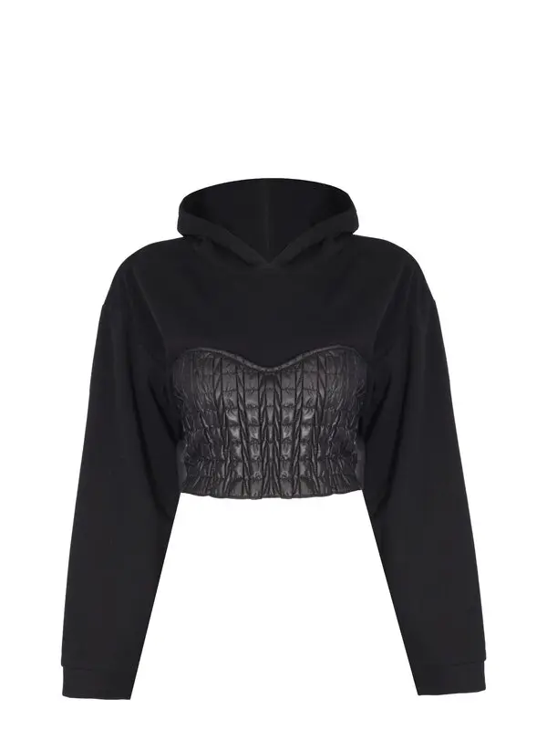 MIRIMALIST Corset Hoodie - Black