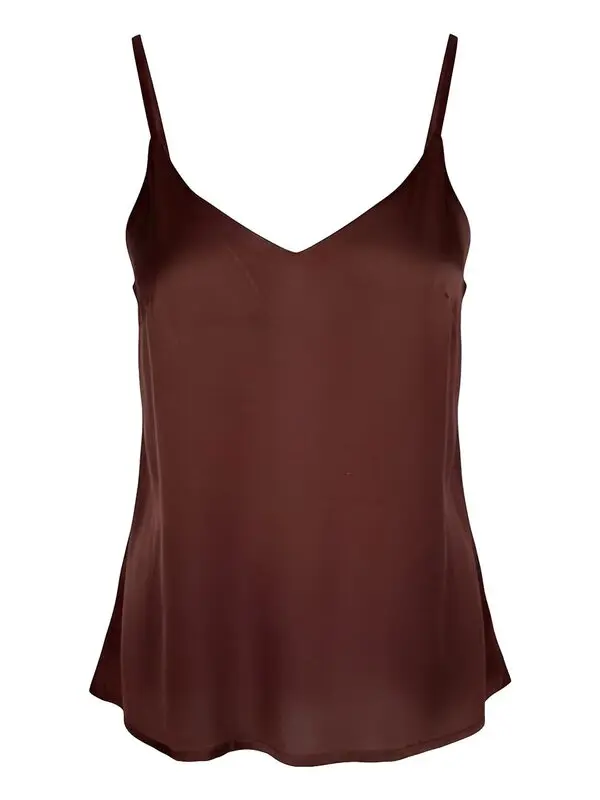 Haris Cotton Ecovero Viscose Tank Top - Brown