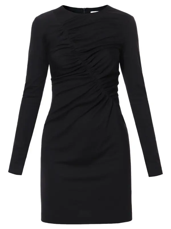 AGGI BY HALEWSKI Peggy Asymmetrical Mini Dress - Black