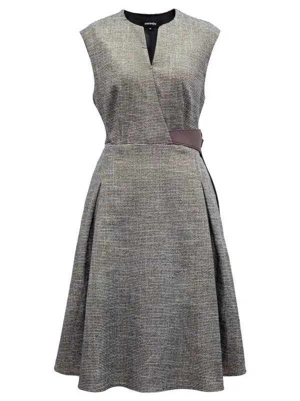 SMART AND JOY Trapeze Flannel Dress - Gold