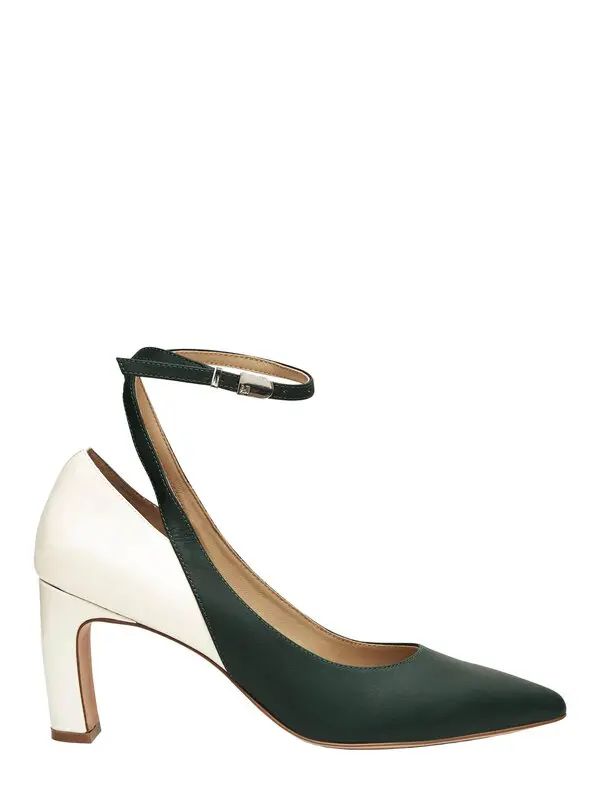 AJI Jade City Pointed Toe Pumps - Green