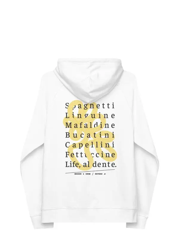 ANCHOR & CREW Organic Cotton Al Dente Hoodie - White