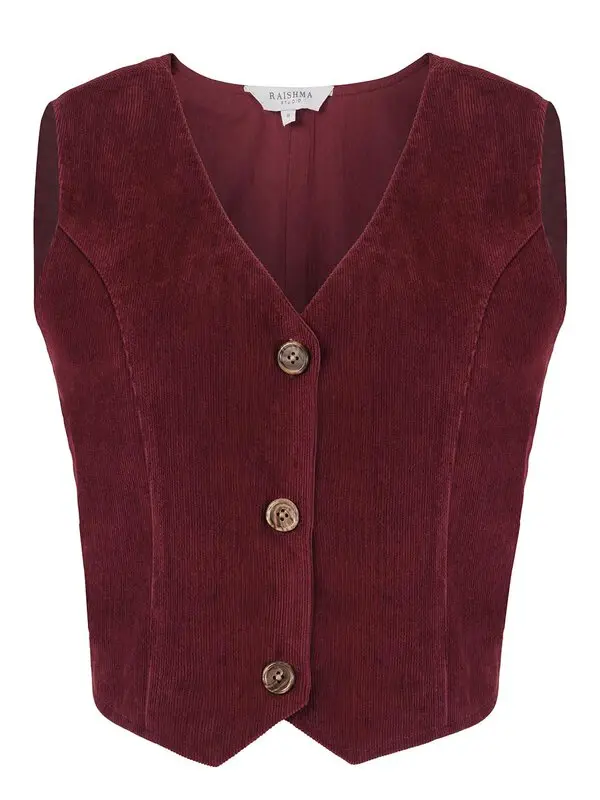RAISHMA Waistcoat - Red