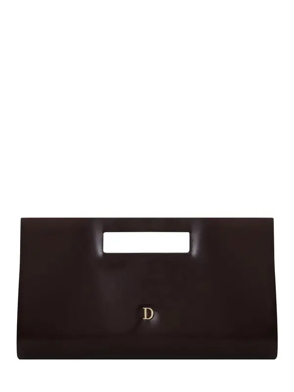 D’lueur Atelier Leather Bag With Gold Tone Hardware - Brown