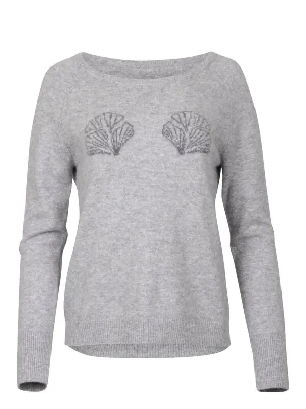 CATNIP AND SEAWEED Broken Shell Cashmere Sweater - Grey