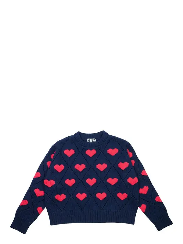 GIGI KNITWEAR Love Sweater - Blue