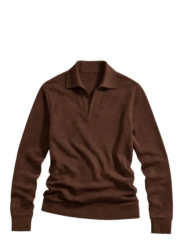 YORSTRULY Butter Polo Knit - Brown