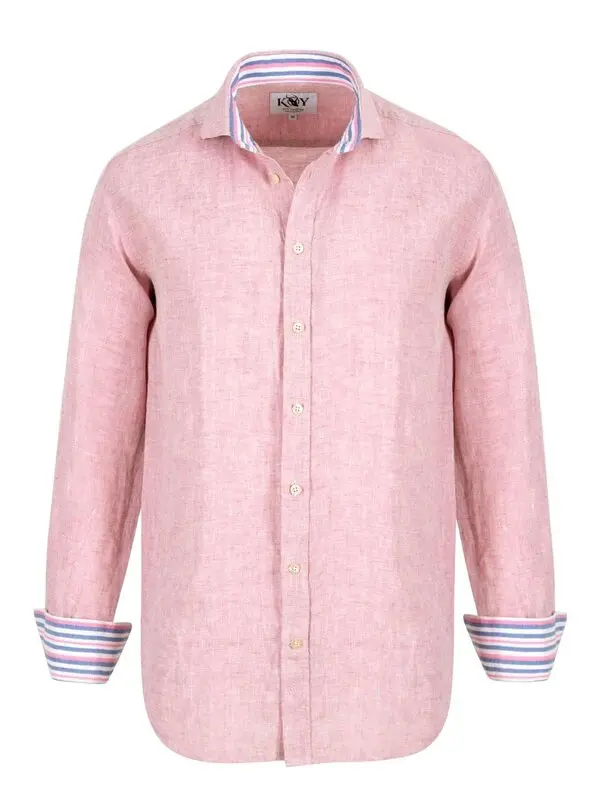 KOY CLOTHING Dusty Linen Shirt - Pink