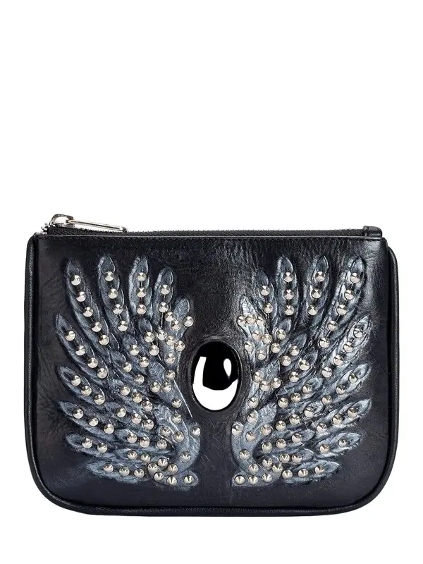 JODI LEE All That Jazz Purse With Wing Embellishment - Black