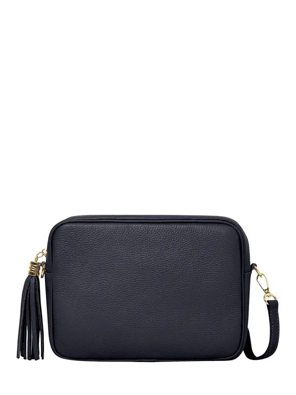 BETSY & FLOSS Modena Large Crossbody Bag With Tassel - Blue