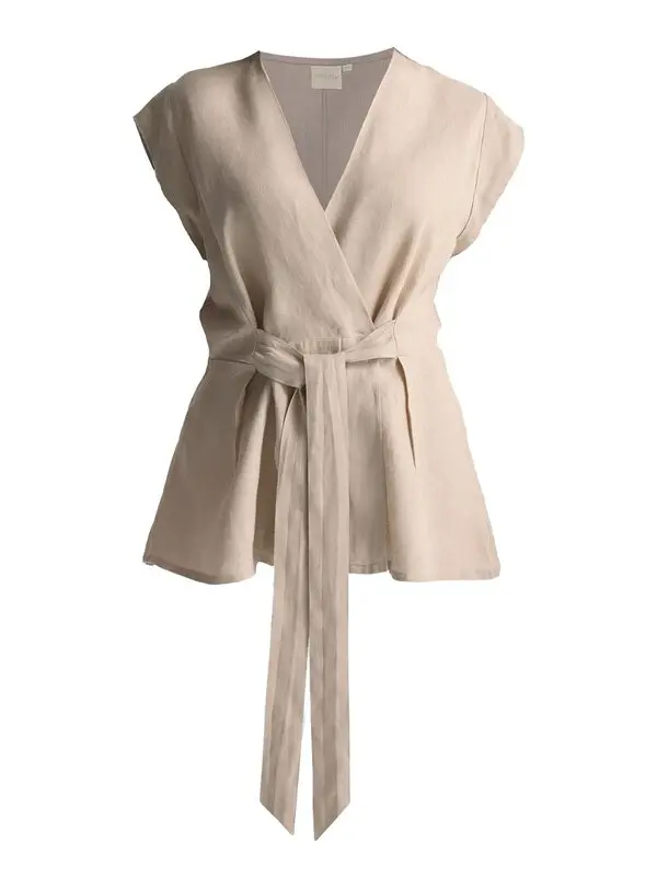 REISTOR Power Moves Short Sleeve Top - Beige