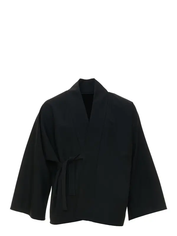 MOE Charcoal Wool Relaxed Jacket - Black