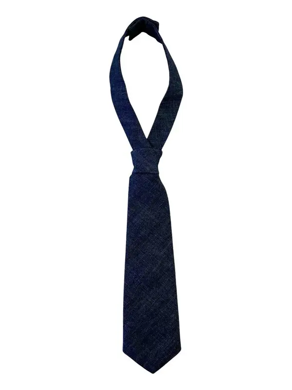 NANDANIE Denim Necktie - Blue