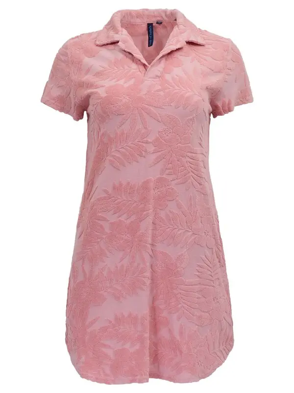 LORDS OF HARLECH Josephine Terry Toweling Dress - Pink