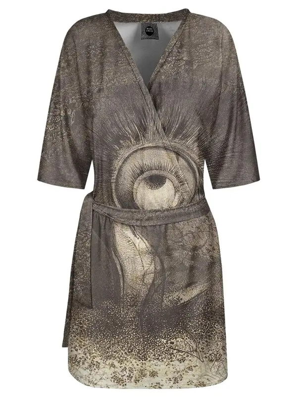 ALOHA FROM DEER All Over Print Envelope Dress - Grey