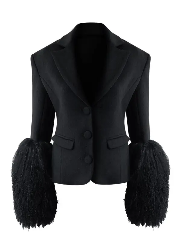 OW Frances Wool Blazer - Black