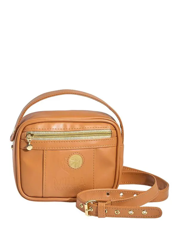 MILLA VON COSY Crossbody Bag - Brown/gold