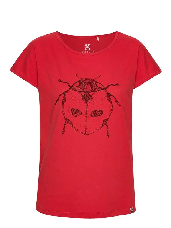 GROBUND Anna T-shirt With Graphic - Red
