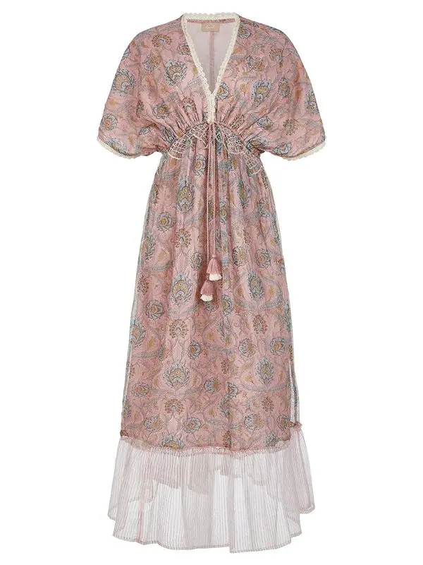 LIMINAL Surya Maxi Dress - Pink