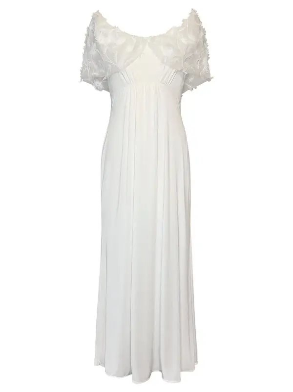ALIE STREET LONDON Juliette Cape Wedding Gown - White
