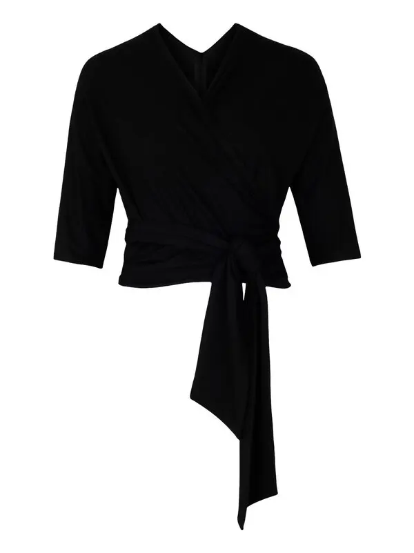 MARIANNA DÉRI Wrap Top - Black